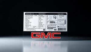 GMC Window Sticker by VIN Lookup Tool