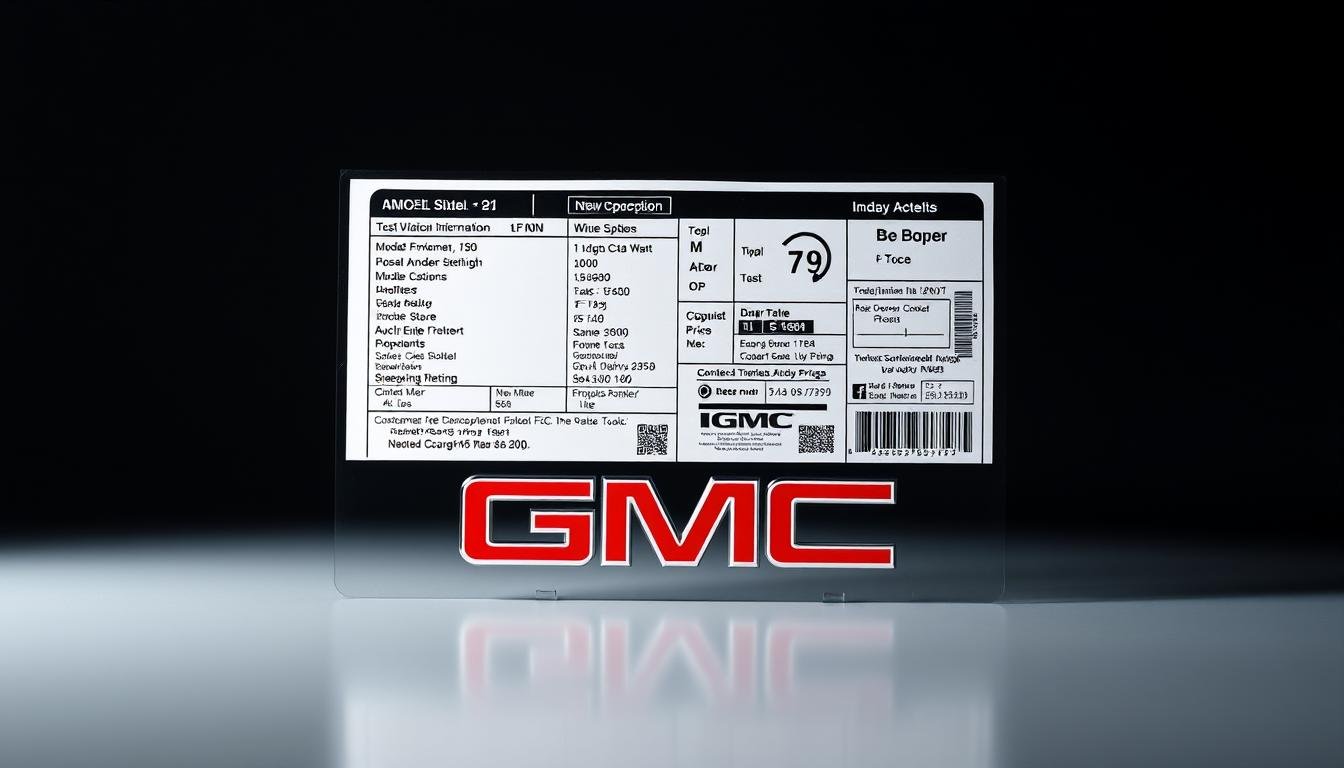 GMC Window Sticker by VIN Lookup Tool