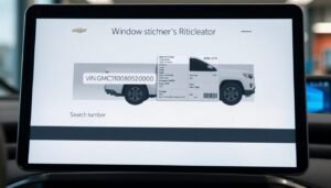 GMC Window Sticker by VIN Lookup Tool