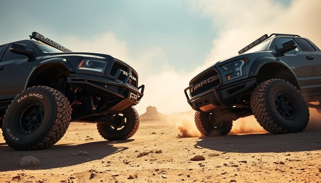 Ram TRX vs Ford Raptor: Off-Road Titans Duel